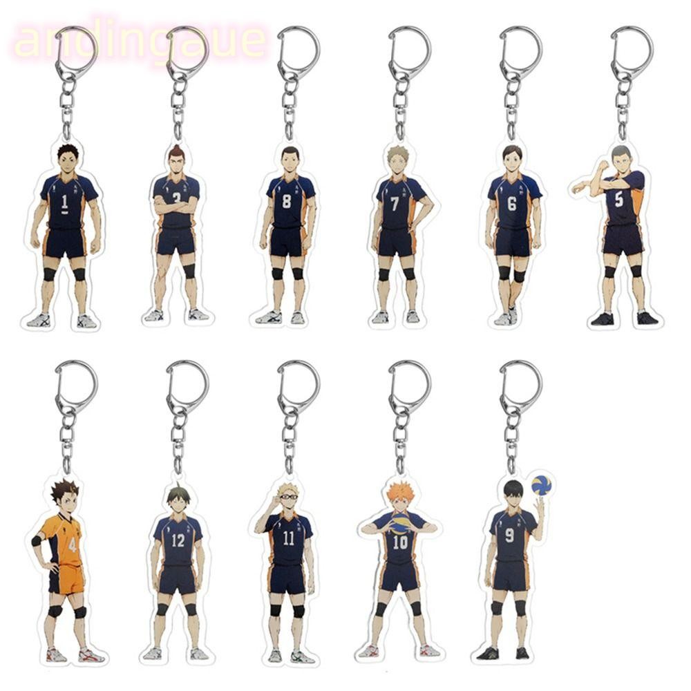 Andin Key Ring, Hinata Kageyama อะนิเมะ Haikyuu Key Chain,อะคริลิค ...