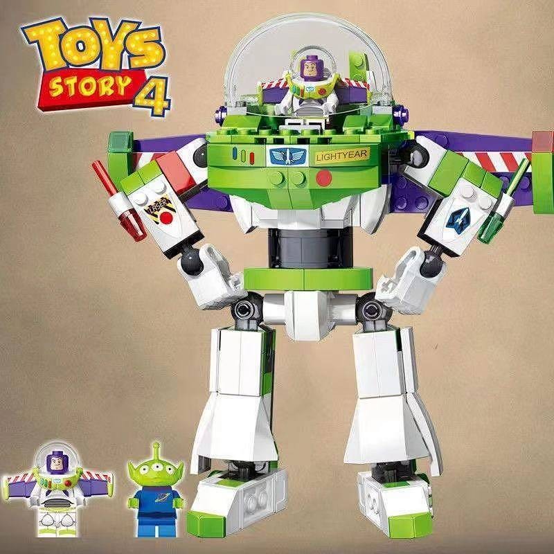 Compatible with Lego Toy Story Bass Lightyear Mech Alien Three-Eyed ...