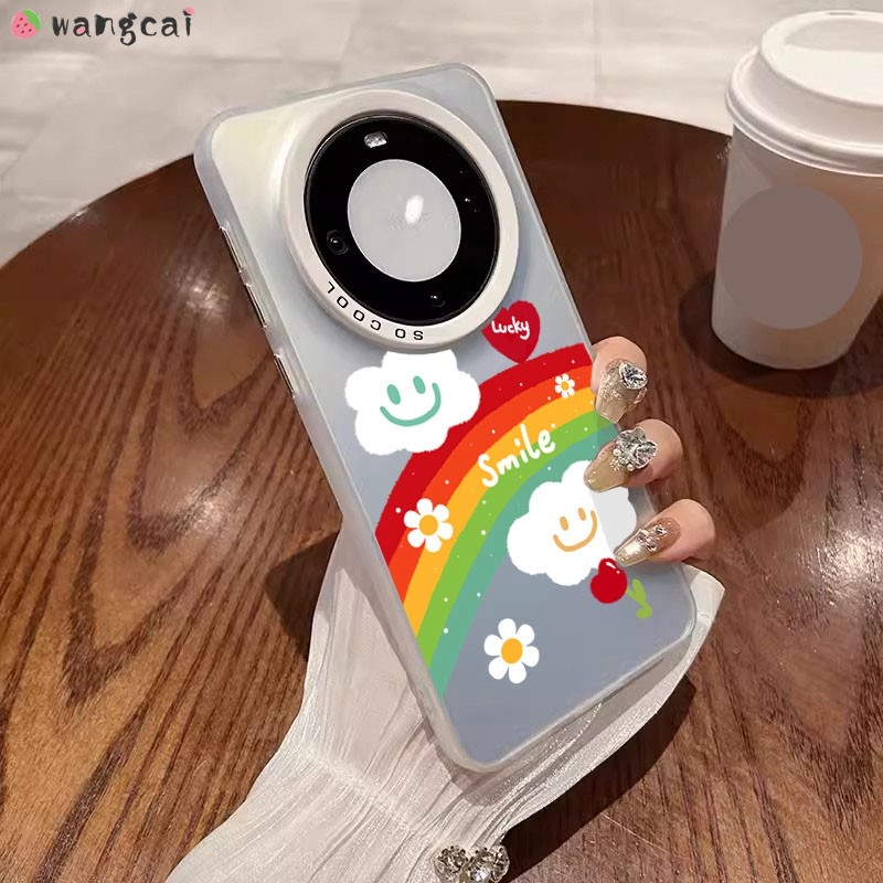 สําหรับredmi 14C 14R 13 13C 13R 12 12C 11A 10 5G 10A 10C 10X 4Gเคสโทรศัพท์RainbowสีขาวCloud ...