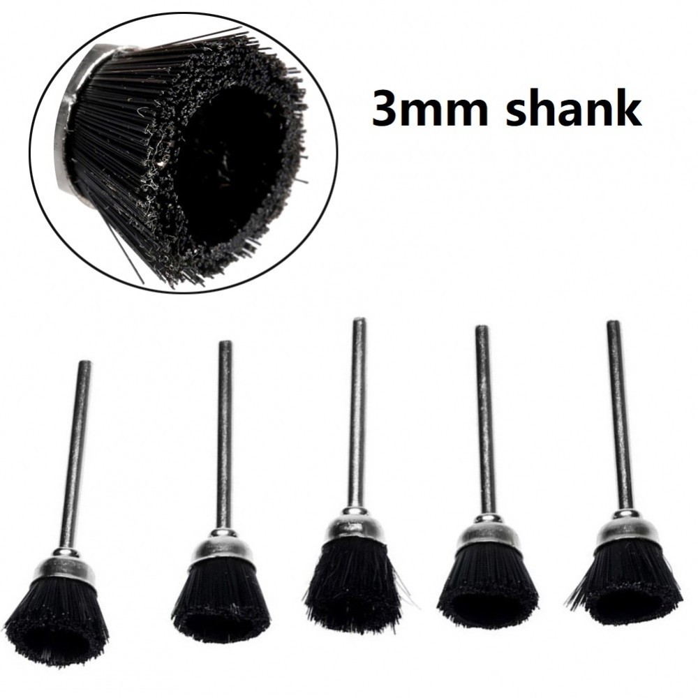 【AMANDA】5pcs 3mm Nylon Cup Brush Wheel Kit for Comprehensive Rust ...