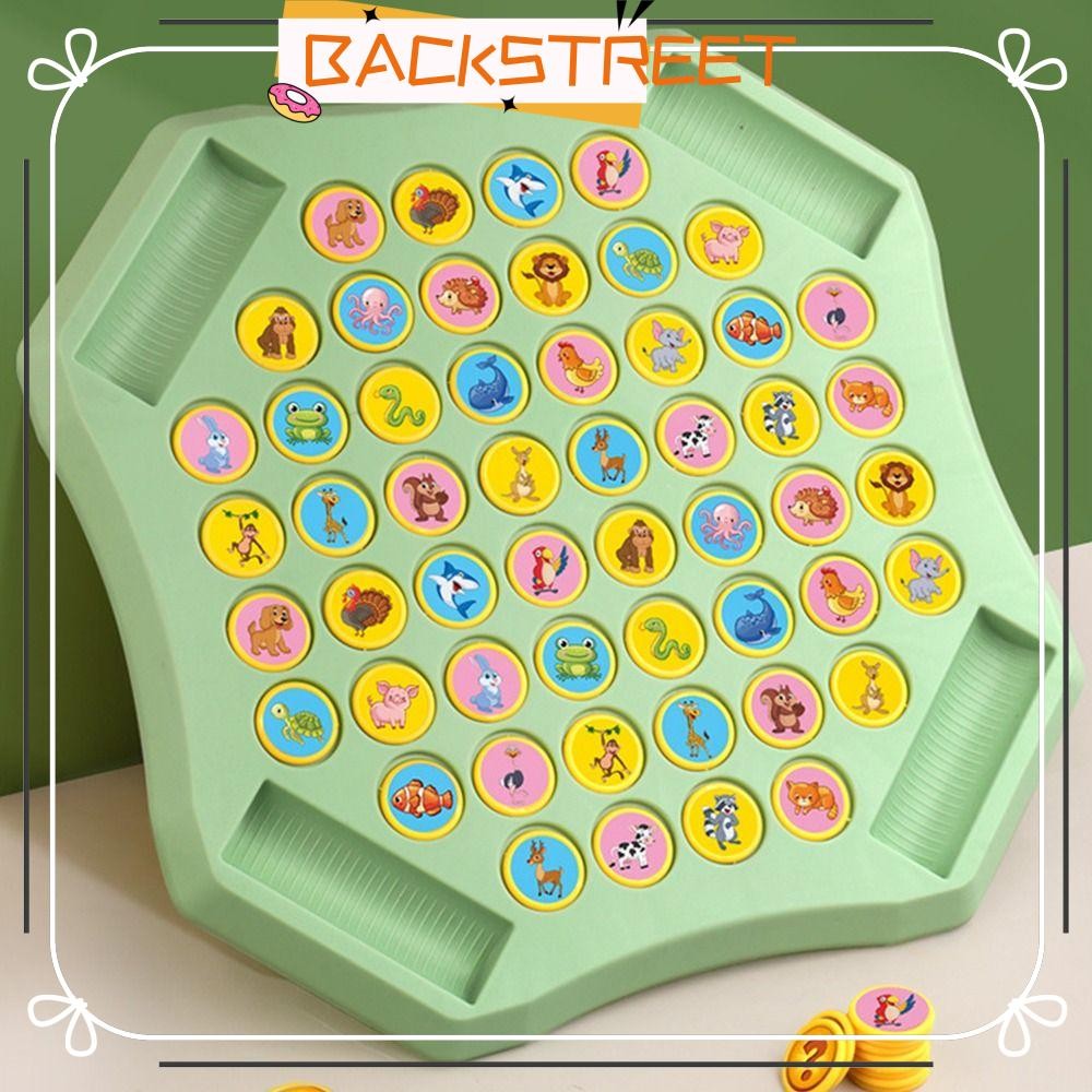 BACKSTAGE Flip Chess Memory Game, with Patterned Cards Fruit Flip ...