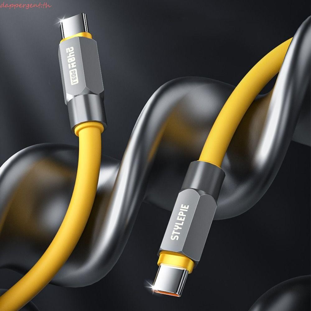DAPPERGENT สาย USB Type C ถึง C, C Lightweight Fast Charging Wire, อะแดปเตอร์ชาร์จ TPE Double ...