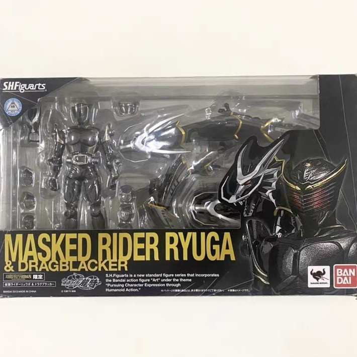 ของแท้ SHF Kamen Rider Dragon Rider Ryuga Black Dragon Rider Contract ...