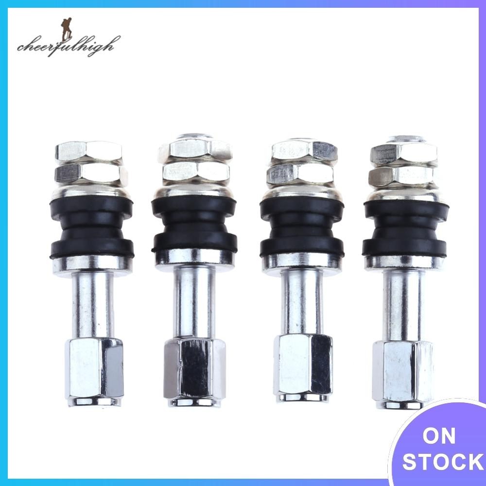 ร่าเริงสูง De VODOOL 4 ชิ้น/เซ็ต Auto Auto Stainless Steel Clamp-in Refen Reifen Rad Ventile ...