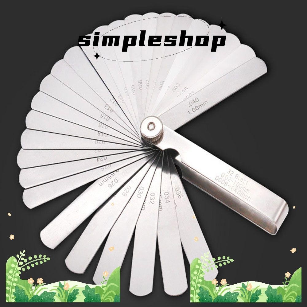 Simple Feeler Gauge เครื่องมือวัดสแตนเลส High Precision Gap Gauge ...