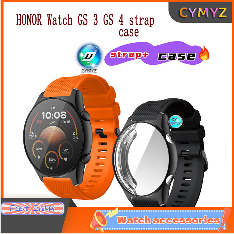 HONOR Watch GS 3 GS3 GS4 สายเคสป้องกัน สายซิลิโคน HONOR Watch GS3 GS4 สายกีฬา HONOR Watch GS3 ...