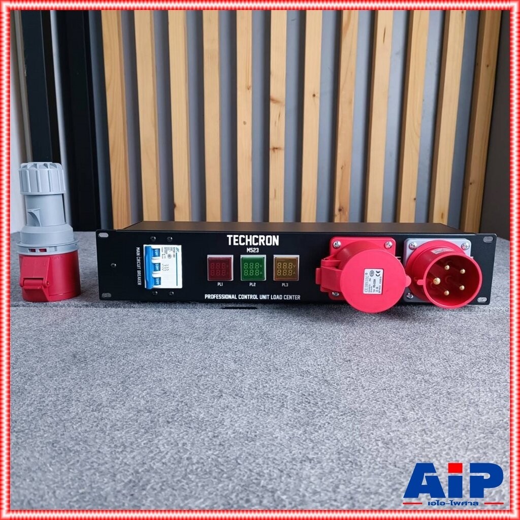 TECHCRON VERACK M523 ชุดโหลดไฟ 3เฟส ปลั๊กสีแดง ชุดโหลดจ่ายไฟ ปลั๊กโหลด3เฟส เพาเวอร์ปลั๊ก VERACK ...