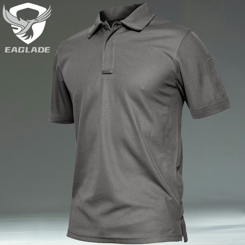 Eaglade Tactical Cargo Polo for Men Ixp สีเทา A01 | Shopee Thailand