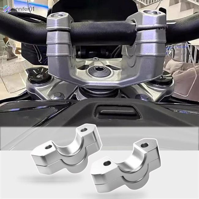 Jen รถจักรยานยนต์ Handlebar Riser Clamp, CNC อลูมิเนียม Handlebar Riser ...