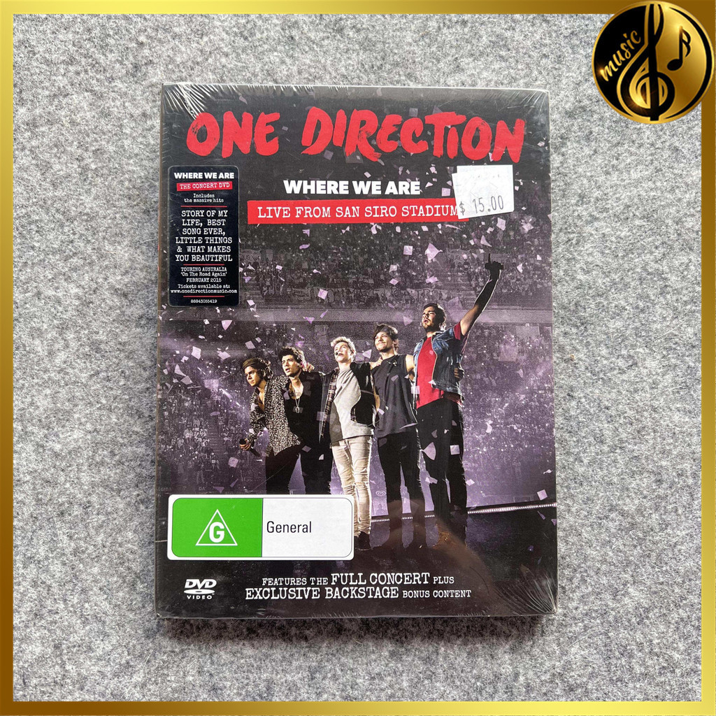 One Direction Where We Are LIVE FROM SAN SIRO STADIUM DVD Original ...