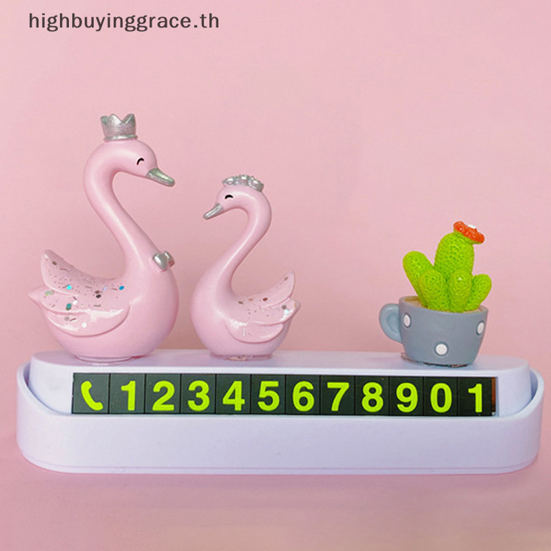 Hgth 1 คู่เรซิ่น Swan รูปปั้น Figurines Swan เค้ก Topper ประติมากรรม ...