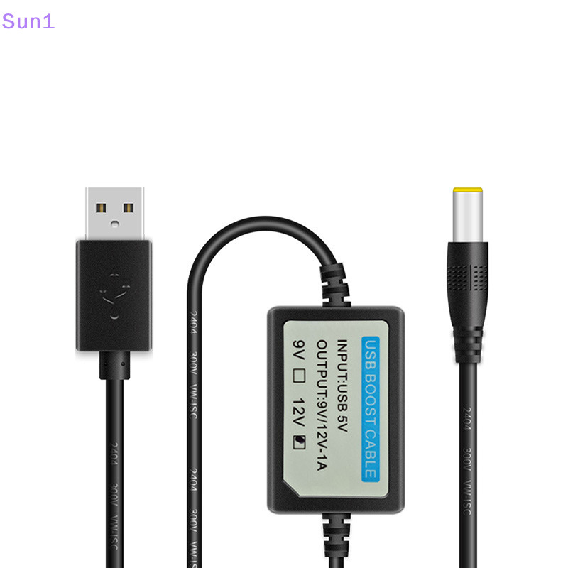 Sun1>usb Booster Cable Mobile Power Supply 5V To 9/12V Cable 1A Power ...