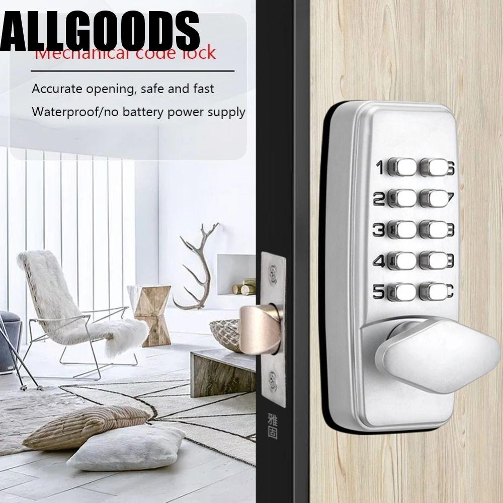 Allgoods Smart Lock, Combination Push Button Metal Digital Door Lock ...