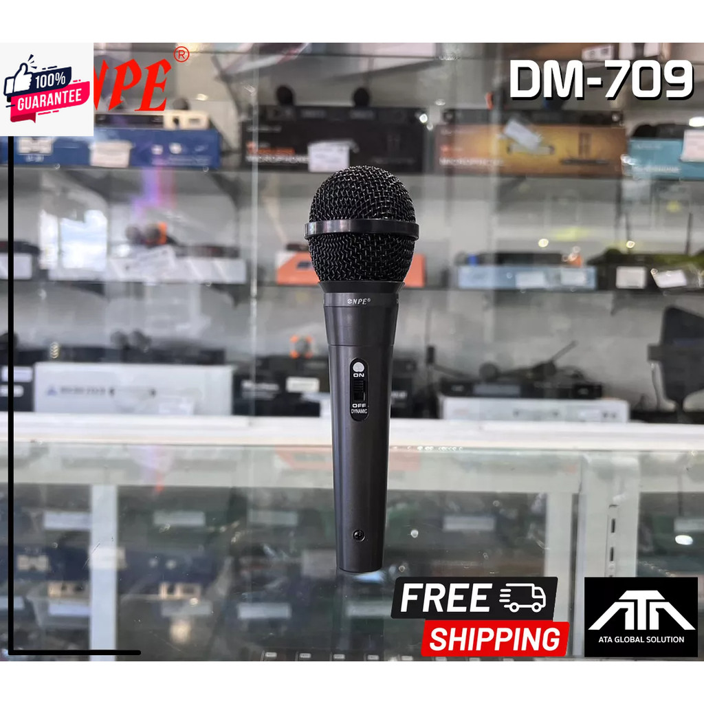 ไมค์ NPE DM-709 NPE ไมโครโฟน ไมค์สาย คาราโอเกะ Wired Microphone ไมค์ ...