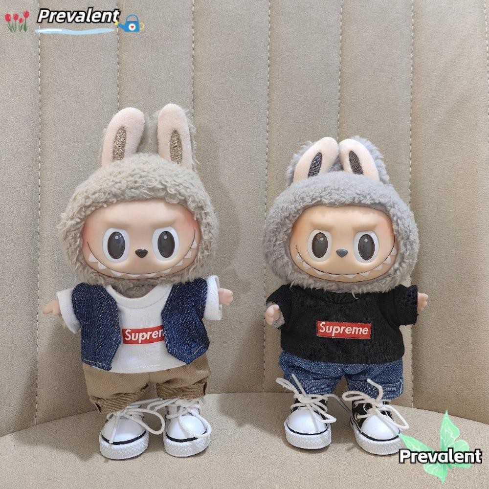 Preva 17cm Labubu Clothes, เปลี่ยนเสื้อผ้าผ้าใบ DIY, หลายสไตล์ Handmade ...