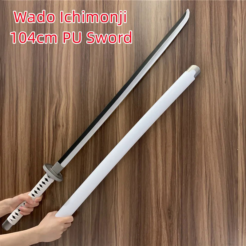 FC 104cm One Piece Sword Roronoa Zoro Sword Wa Michi Ichi Weapon Cosplay Katana Knife Safety PU ...