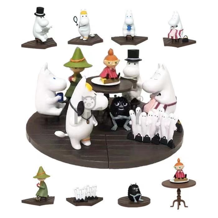 โมเดล มูมิน ฮิปโป Moomin Valley - Round Table by Taito 1ชุด มี 8 กล่อง japan ของแท้ | Shopee ...