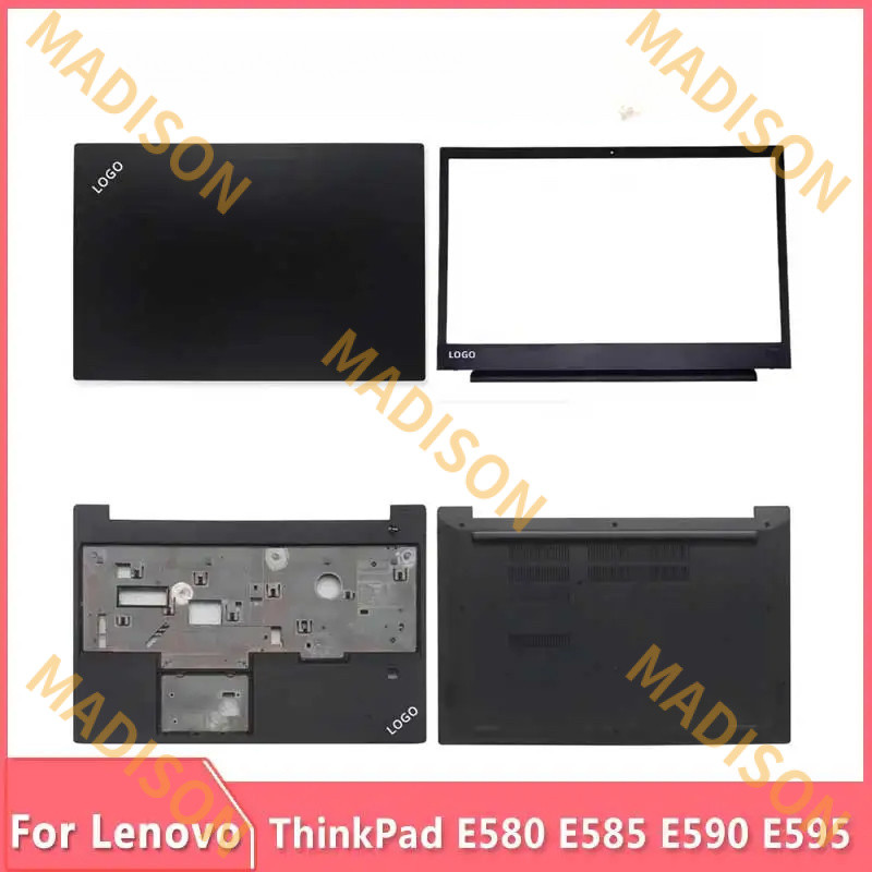 ใหม่สําหรับ Lenovo ThinkPad E580 E585 E590 E595 แล็ปท็อปปกหลัง LCD ด้านหน้าด้านบน Palmrest ฐาน ...