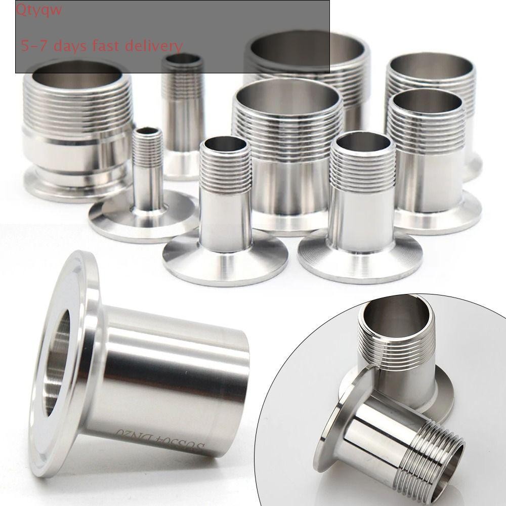 QTYQW 1 ชิ้น Tri Clamp, DN15-DN40 SUS304 ท่อสุขาภิบาลข้อต่อ, 1/4 "3/8 ...