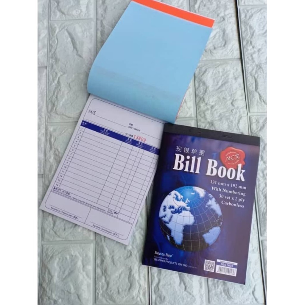 Stok Sedia Buku Bil Ncr 5x8 30Set x 2 Salinan / 5x8 Ncr Bill Book 2 ...