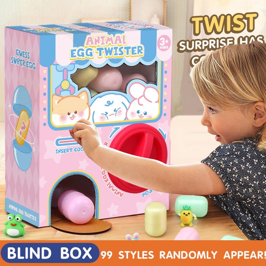 Children's Egg Twisting Machine Mini Claw Arcade Household Cartoon Doll ...