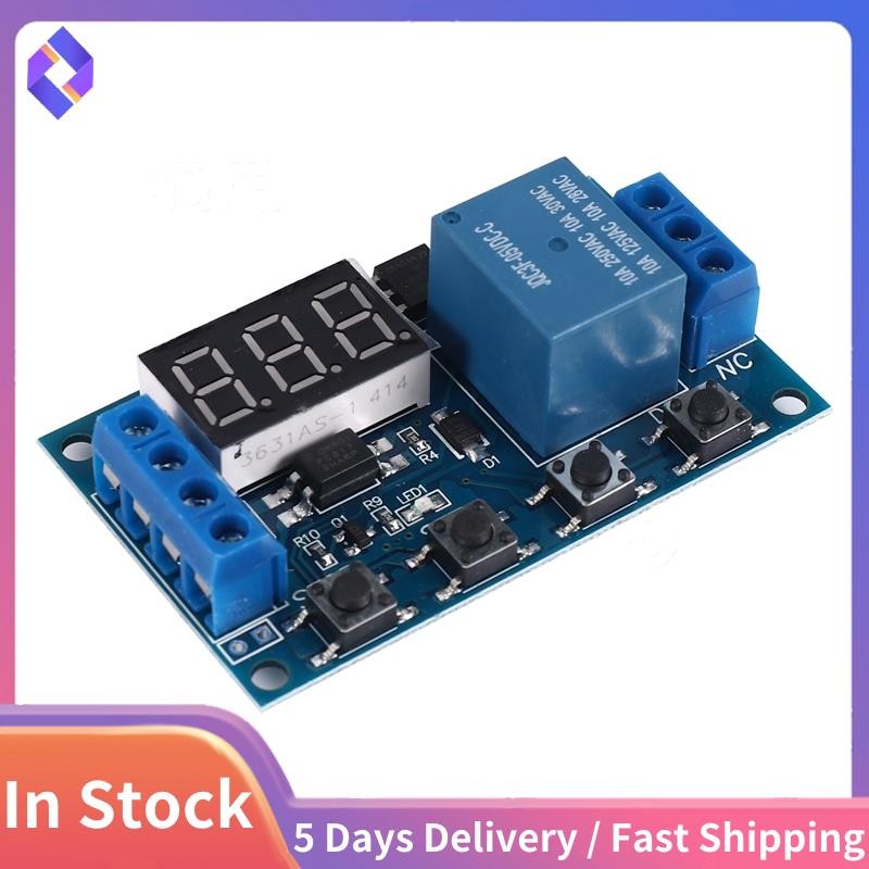 -521 Digital Time DELAY 1 Way รีเลย์ Trigger Cycle Timer DELAY Switch ...