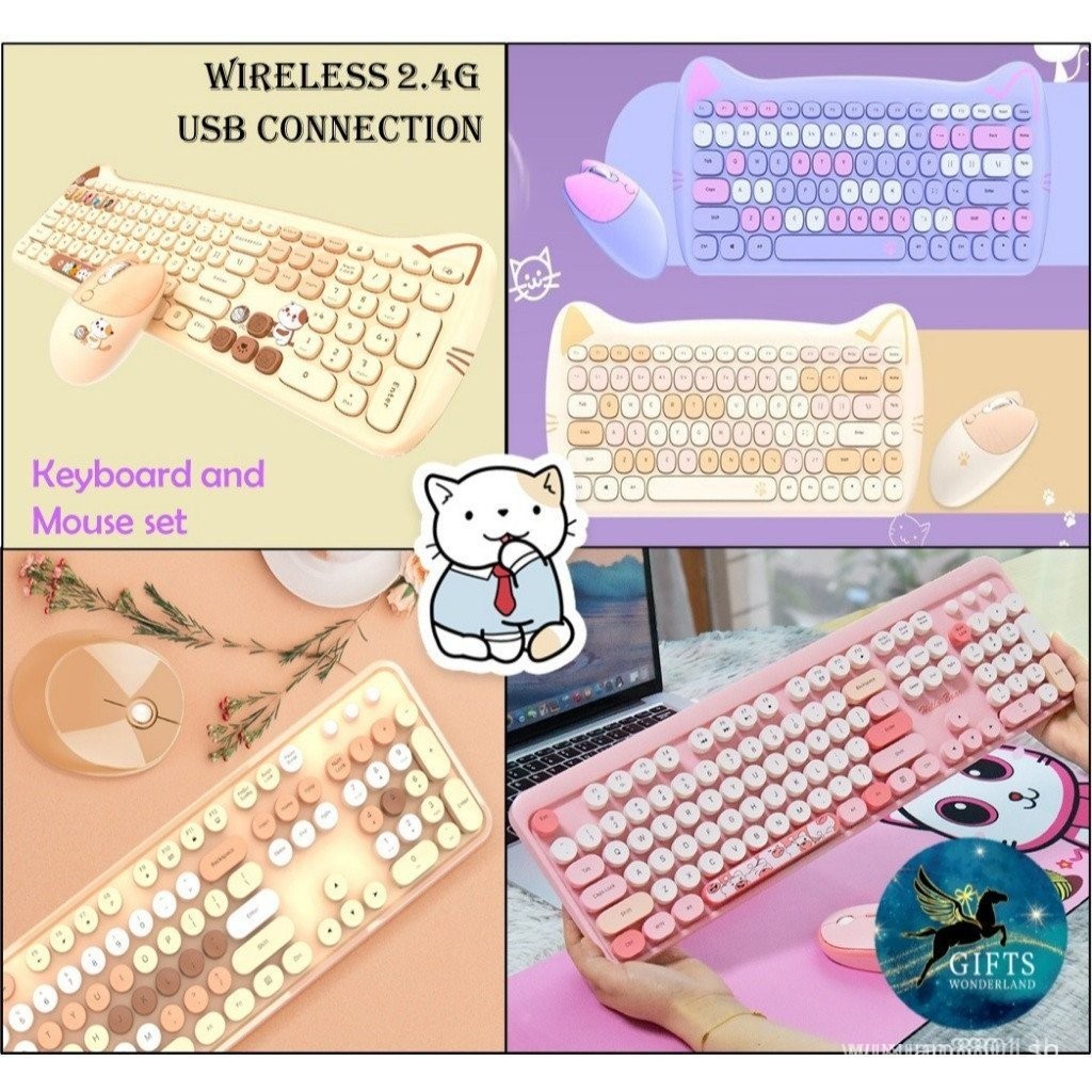 [สต็อกในพื้นที่] ชุดเมาส์คีย์บอร์ดไร้สาย N520 และ MOFII Geezer Cat ...