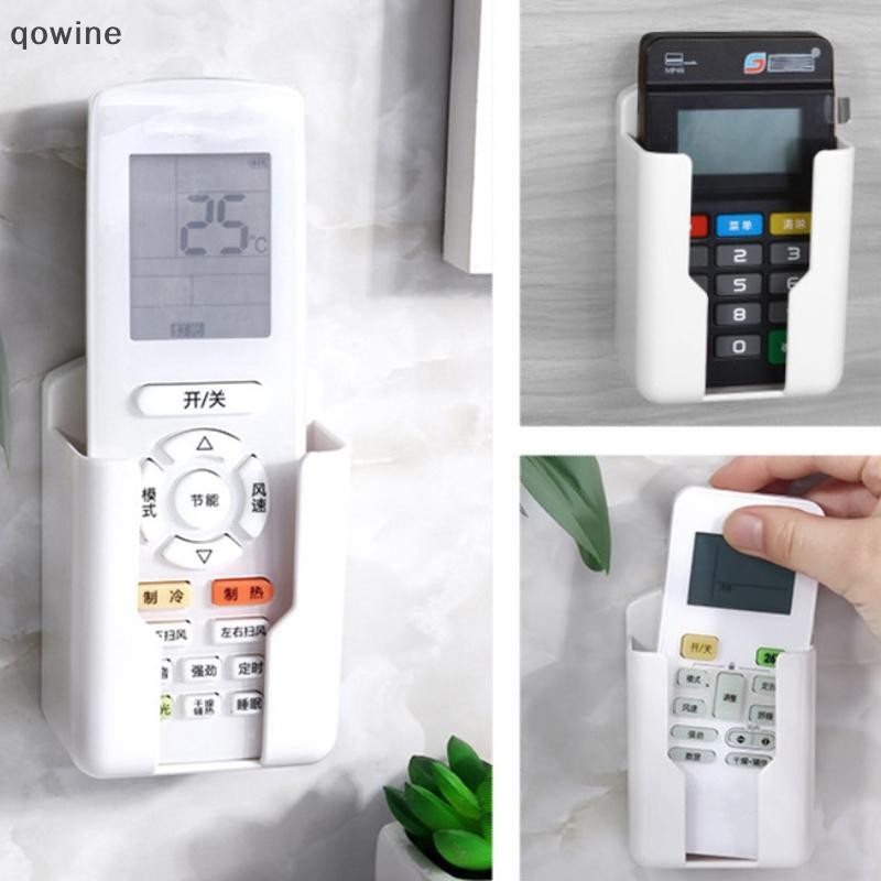 [qowine] 1 PC Universal Air Conditioner Remote Holder สีขาวติดผนังกล่อง ...
