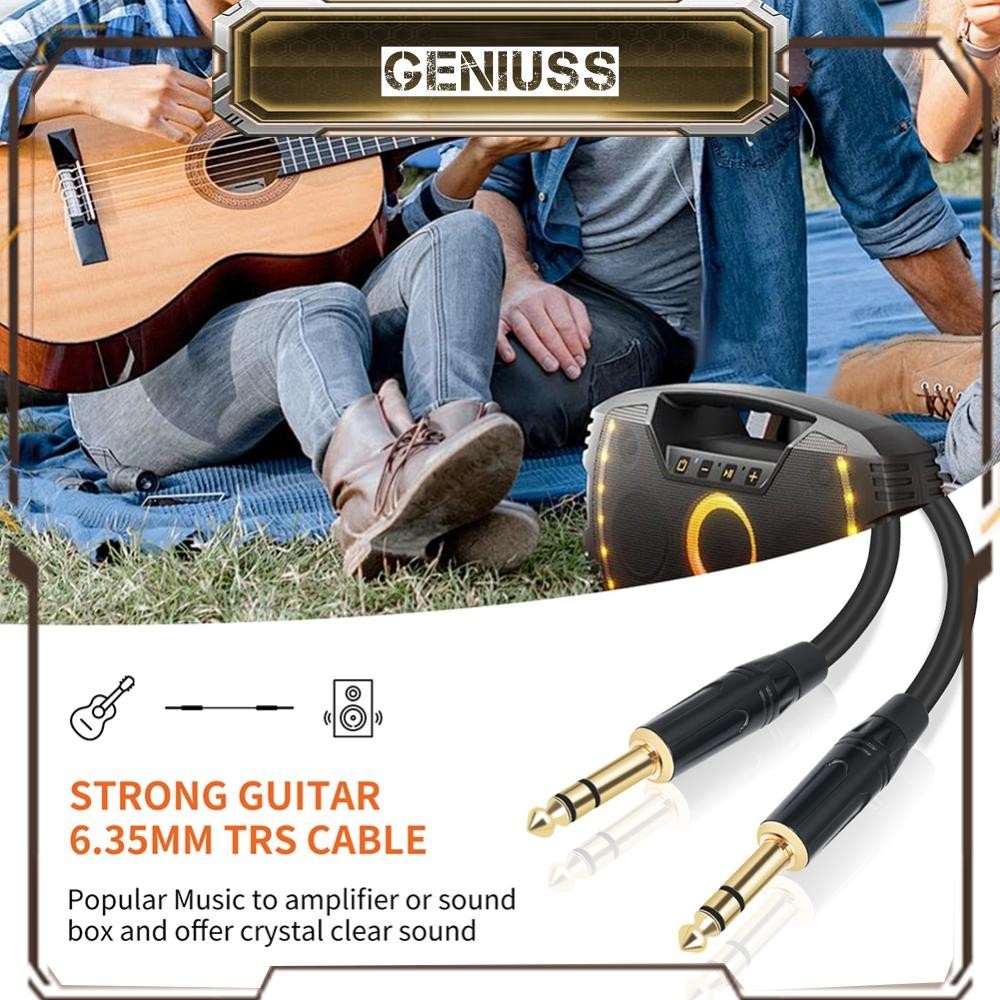 [geniuss.th] สาย TRS 1/4 นิ้ว 6.35 มม. แจ็คสเตอริโอชายเป็นชาย Balanced Audio Path Cord | Shopee ...