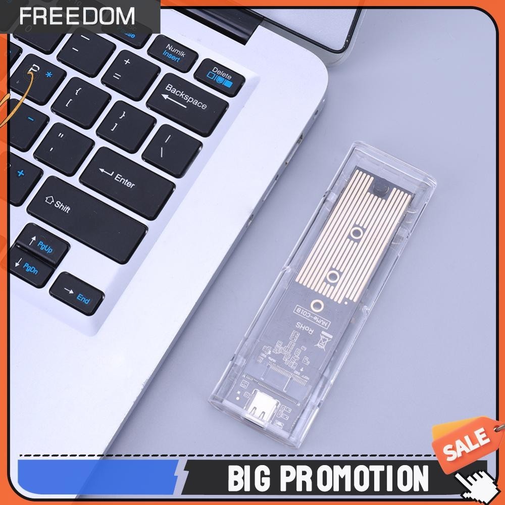 M.2 NVME PCIe NGFF SATA Dual Protocol Clear SSD Case USB3.1 Type C 10Gbps | Shopee Thailand