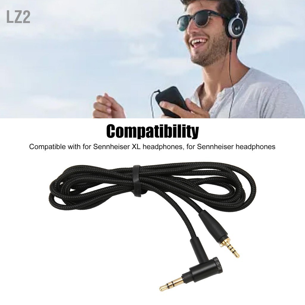 LZ2 สายสัญญาณเสียงหูฟังเข้ากันได้สำหรับ Sennheiser XL สำหรับหูฟัง 4.9 ...