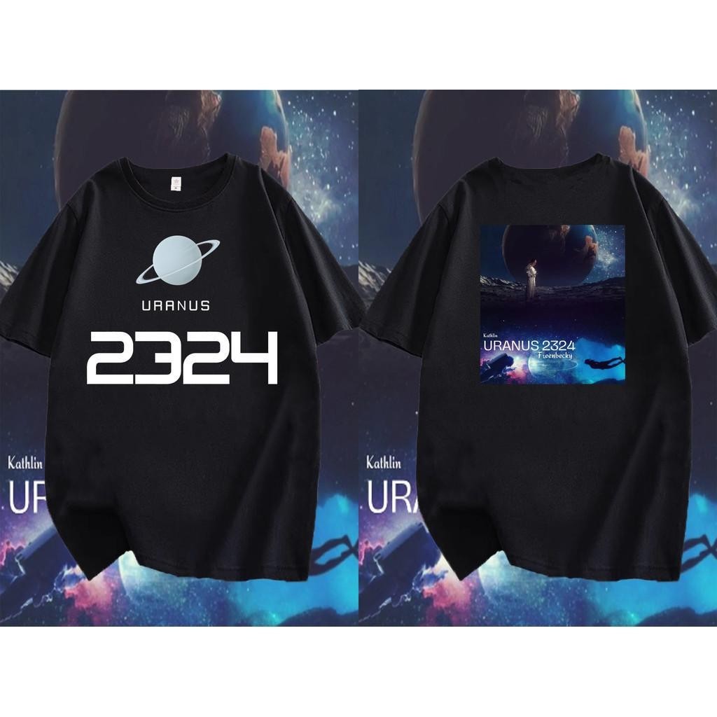 เสื้อเชิ้ตแขนสั้นUranus 2324 FreenBecky พิมพ์ลายโปสเตอร์ เสื้อยืดคอกลมผ้าฝ้ายหลวม 100% Cotton ...