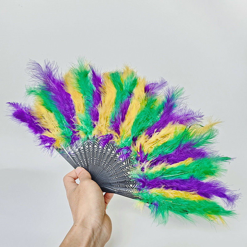 พัดลมพับ Soft Fluffy Lady Burlesque งานแต่งงานมือชุดแฟนซีเครื่องแต่งกาย ...