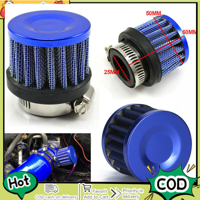 2024 ใหม่! Universal 25 มม.มอเตอร์รถ Cold Air Intake Filter Kit Vent ...