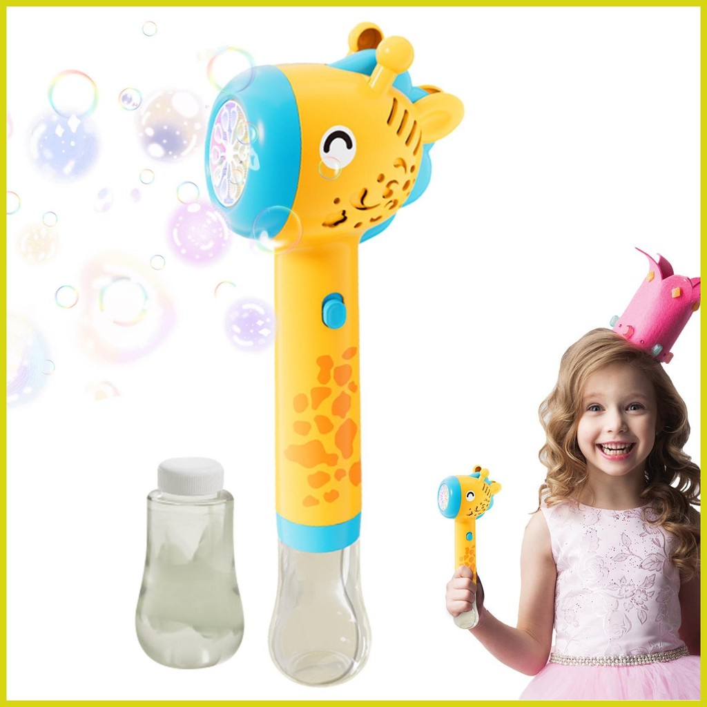 Giraffe Bubble Machine Giraffe Blower พร้อม LED Effects 10 Hole Light ...