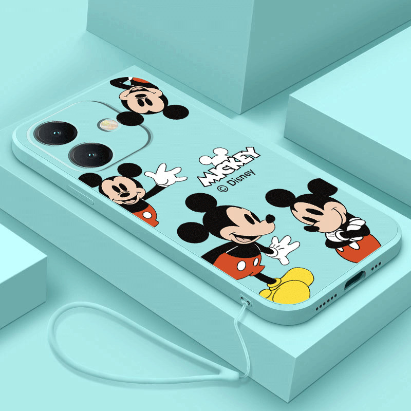 Oppo A3x A3 เคสโทรศัพท์การ์ตูนใหม่ Mickey Mouse Design Square Edge ...