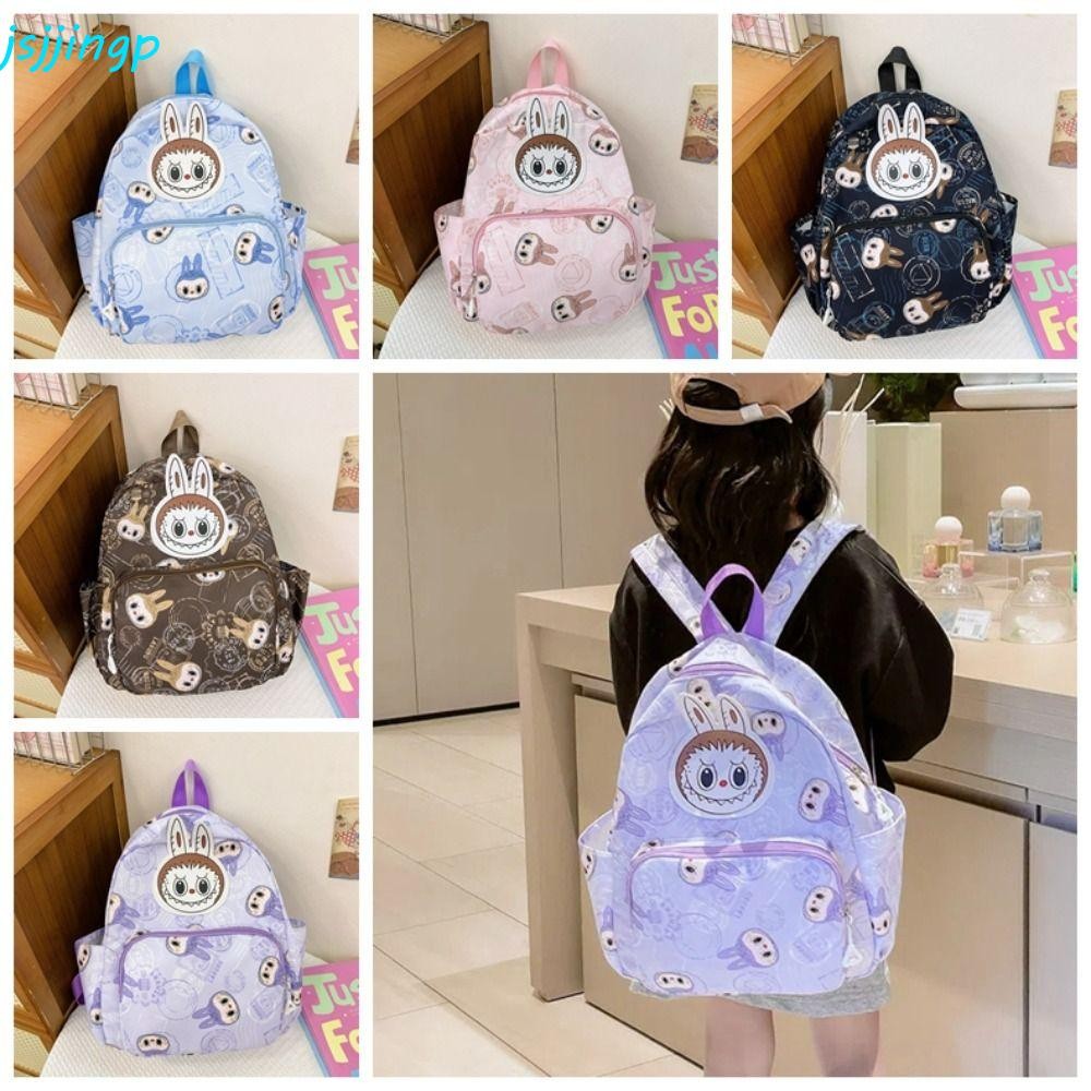 Jsjjingp Labubu Backpack, Nylon Full Color Labubu Daypack, Patterned ...