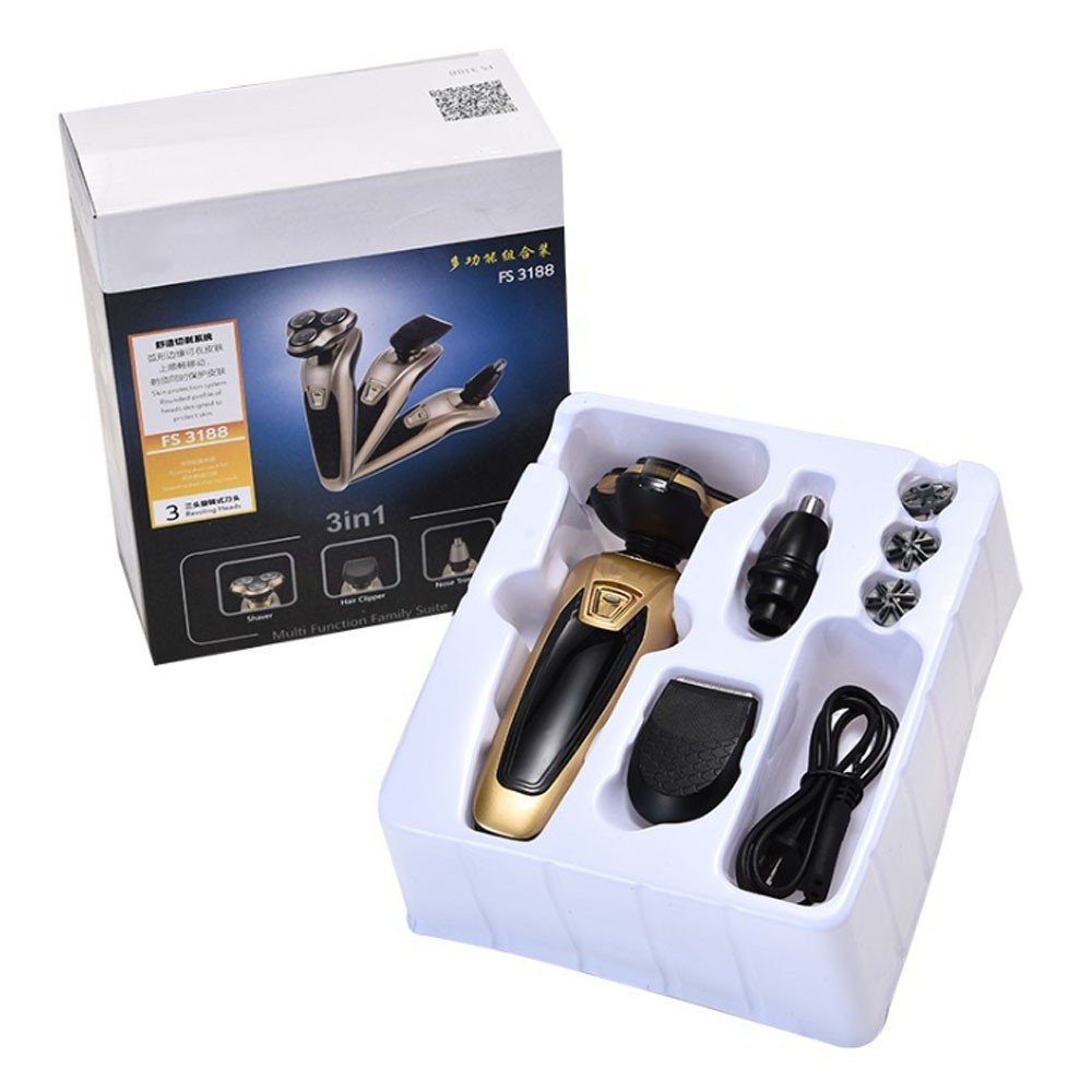 รุ่นใหม่!!! เครื่องโกนหนวด อัตโนมัติ 3 in 1 Razor Automatic | Shopee ...