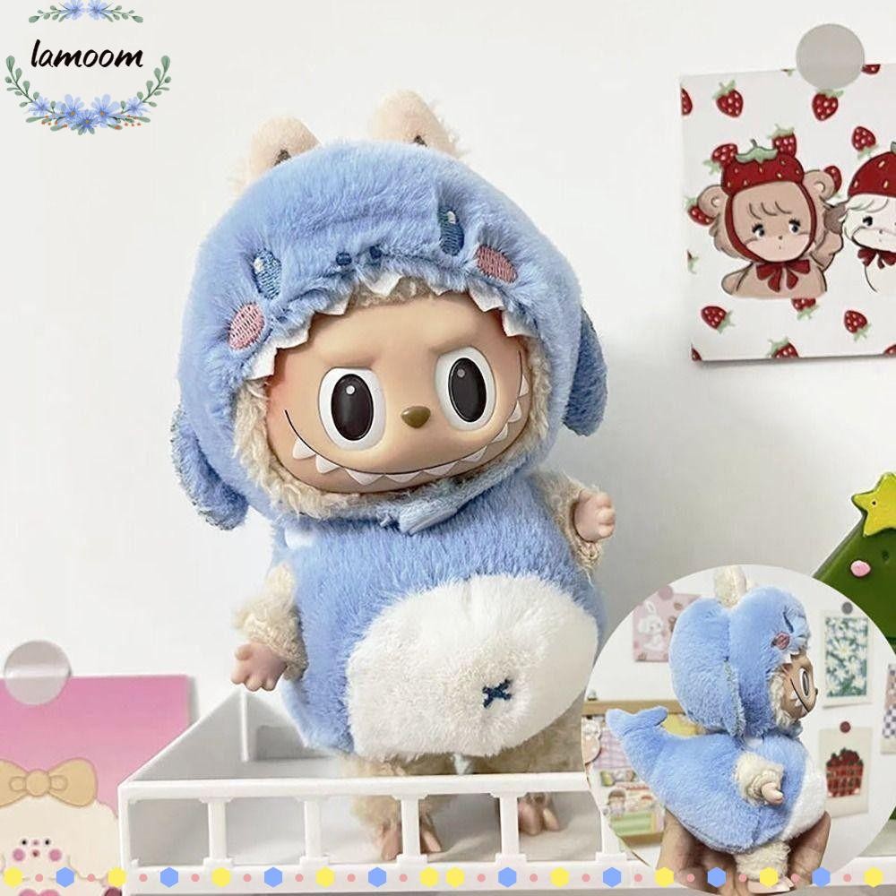 Lamoo ตุ๊กตามีฮู้ดผ้าฝ้ายหลากสี เสื้อผ้าตุ๊กตา Labubu แฟชั่น Labubu ...
