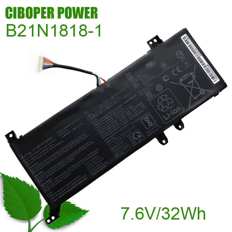 CP Original Battery C21N1818 B21N1818 32/37Wh For VivoBook 14 15 X412DA ...