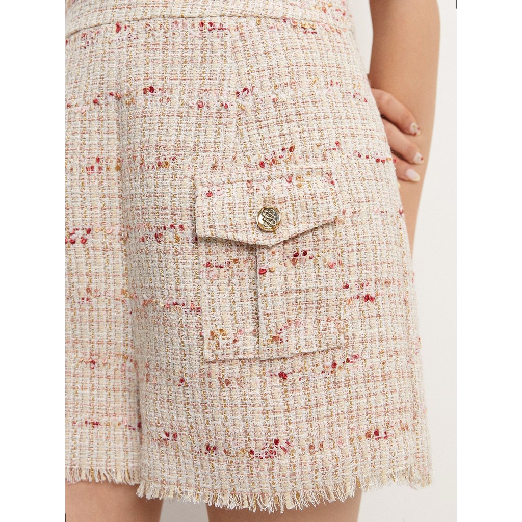 [Pomelo] จั๊มสูทสไตล์คล้องคอผ้าทวีด / Tweed Halter Rompers | Shopee ...