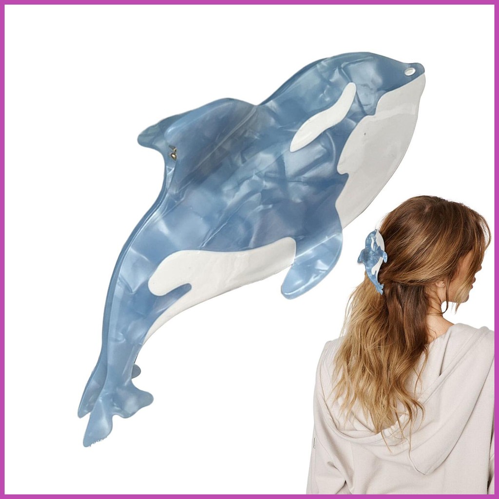 ผมน่ารัก Barrettes Whale Shape Hair Clamp คลิปแฟชั่น Hairpin จัดแต่งทรง ...