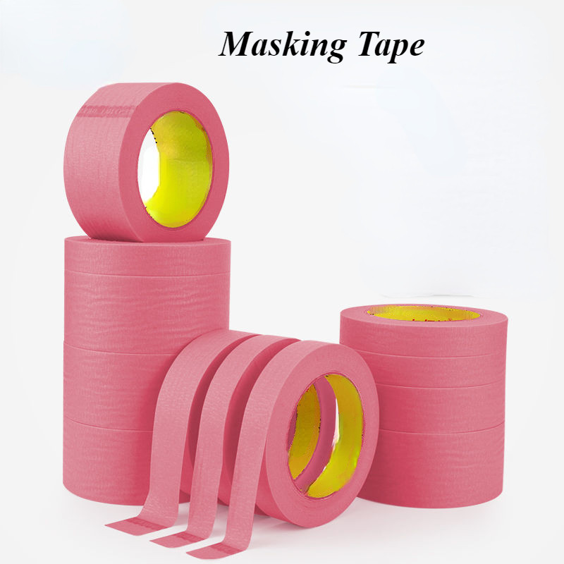 1 ม้วน Pink Masking Paper Tape รายละเอียดรถยนต์ Home Decor Spray Paint ...