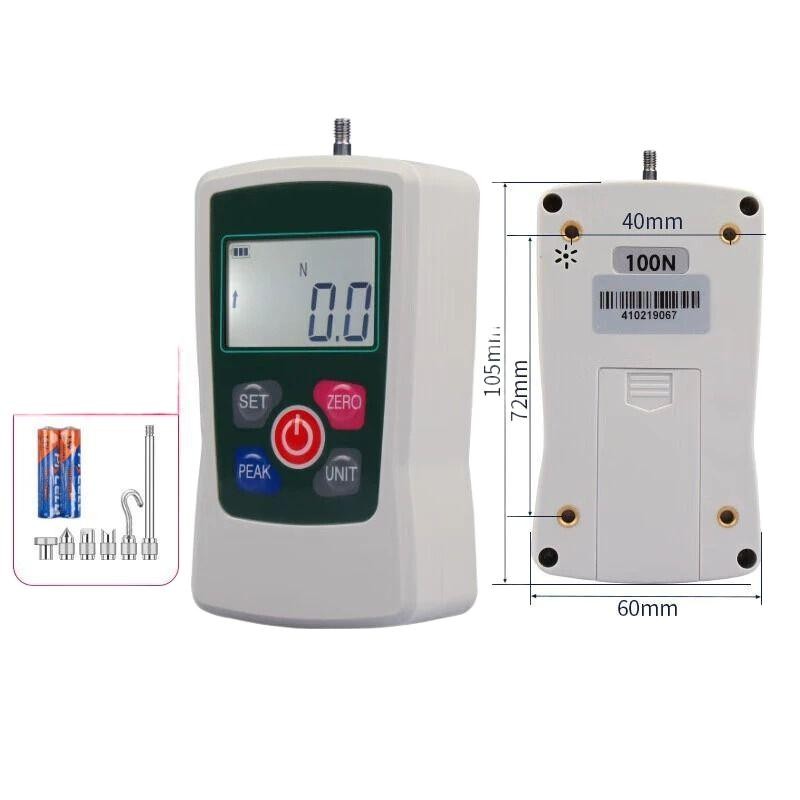 เครื่องทดสอบเกจวัดความตึงเครียดจอแสดงผลดิจิตอล Push Tension Gauge ...