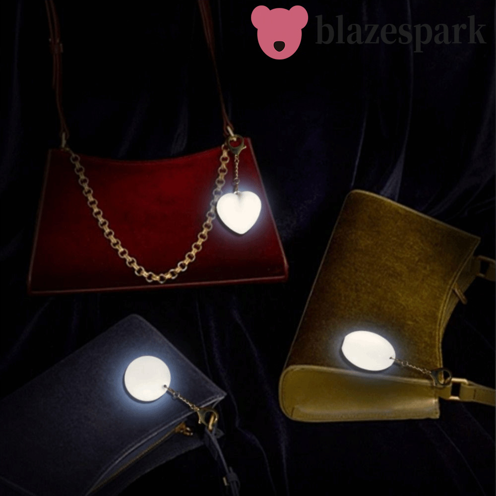 BLAZESPARK รูปหัวใจพวงกุญแจ,คลิปพวงกุญแจสวิทช์สัมผัสเซ็นเซอร์อัตโนมัติกระเป๋าถือ,รูปหัวใจ USB C ...