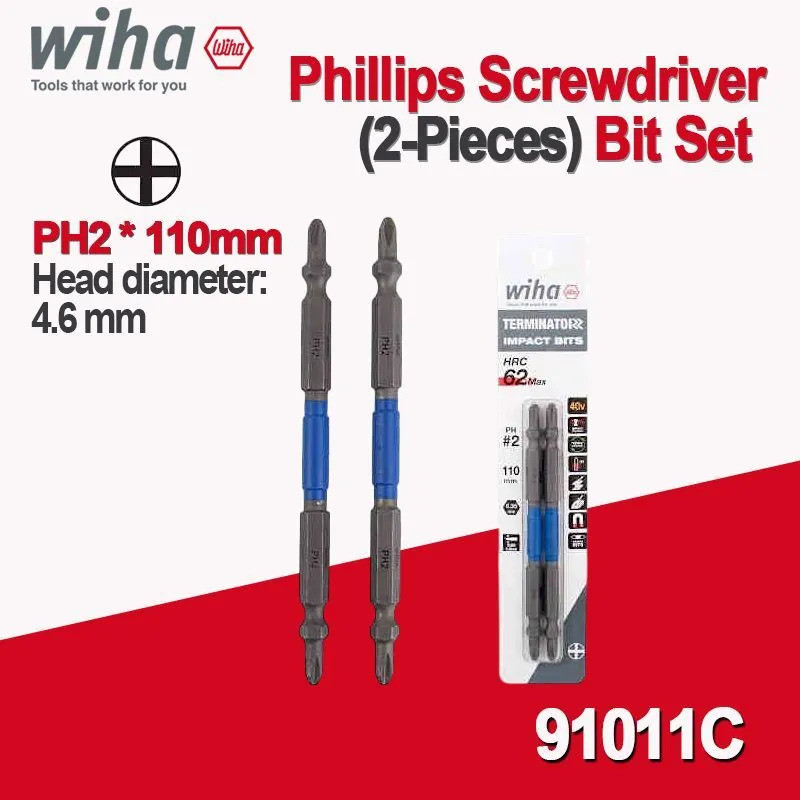 Wiha ชุดดอกไขควง ชิ้น รุ่น 91011C ขนาด 110มม สำหรับไขควงไฟฟ้า รับแรงบิด ...