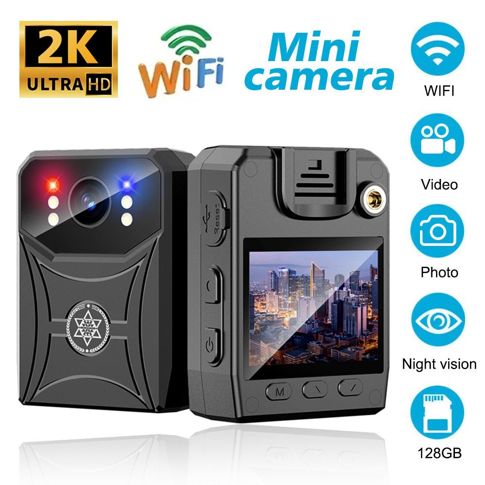 2k Mini Camera เครื่องบันทึกการบังคับใช้กฎหมาย กล้อง WIFI พร้อมหน้าจอ ...