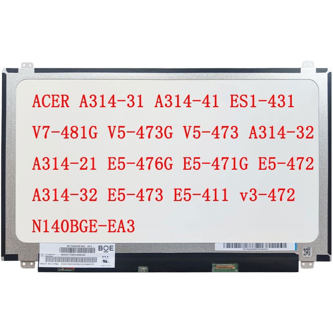 ES1-431 E5-473 A314-31 A473 a1473g a473g พิน 30 พิน จอ LCD 14 นิ้ว 30 พิน Acer A314-41 A314-32 ...