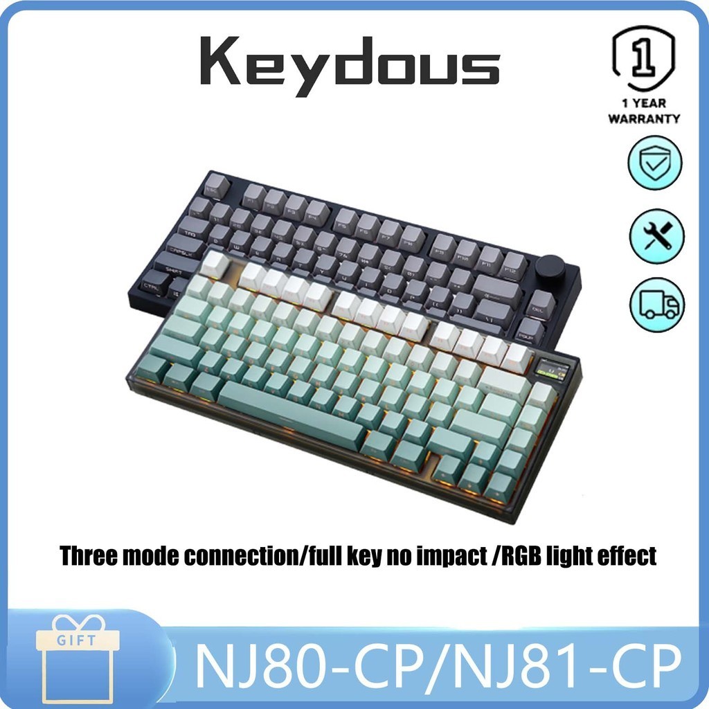 Keydous NJ80-CP/81-CP คีย์บอร์ดแบบกลไกสําหรับเล่นเกมแกนแม่เหล็ก ...
