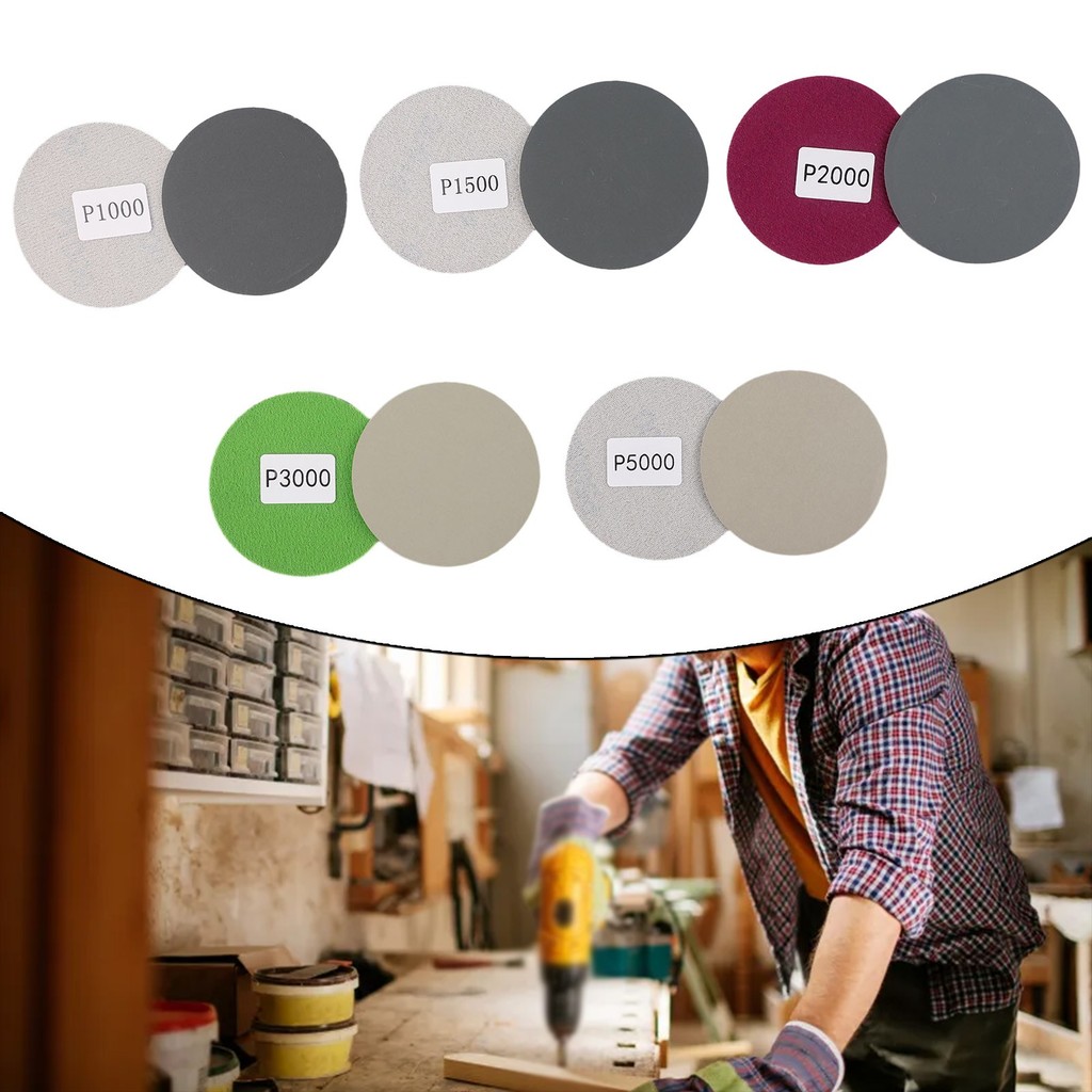 25 ชิ้น 3 นิ้ว Hook&Loop เปียก/แห้ง 1000 1500 2000 3000 5000 Grit แผ่นกระดาษทราย ( SUS ...